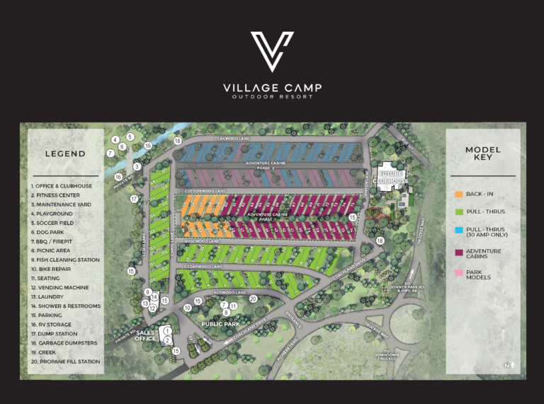Luxury RV Park in Truckee Tahoe | Village Camp